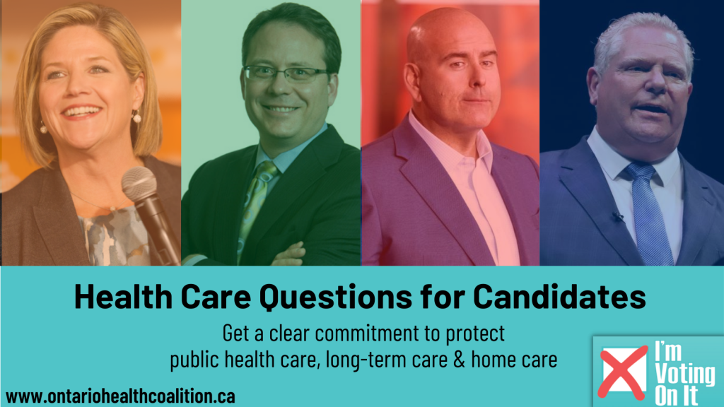 ELECTION QUESTIONS: Health Care Questions for Candidates for Ontario ...