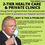 FACT SHEET: Two-Tier Health Care and Private Clinics - Ontario Health ...